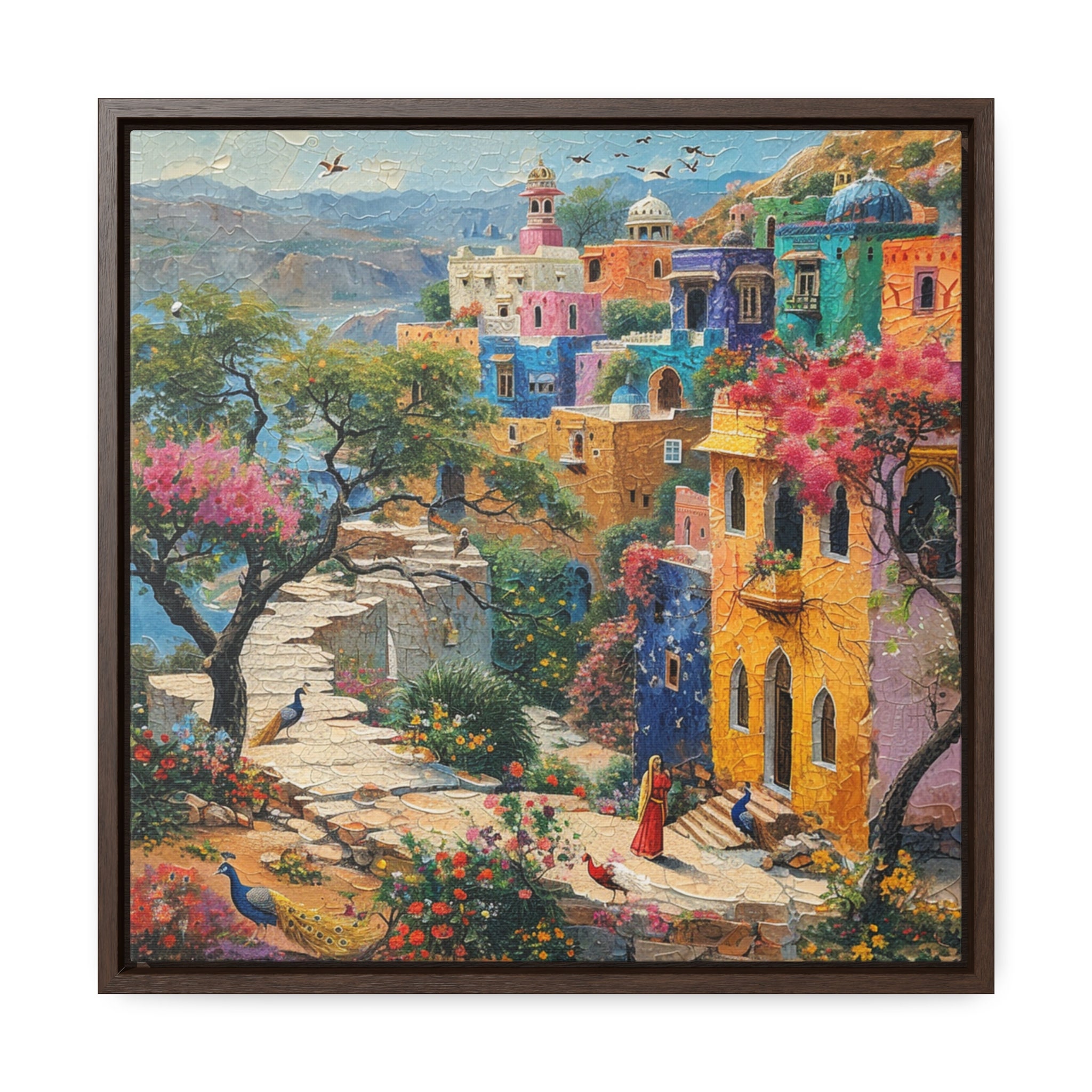 Sindhi Village Art Painting, Digital Download Only, Mughal Palace ...