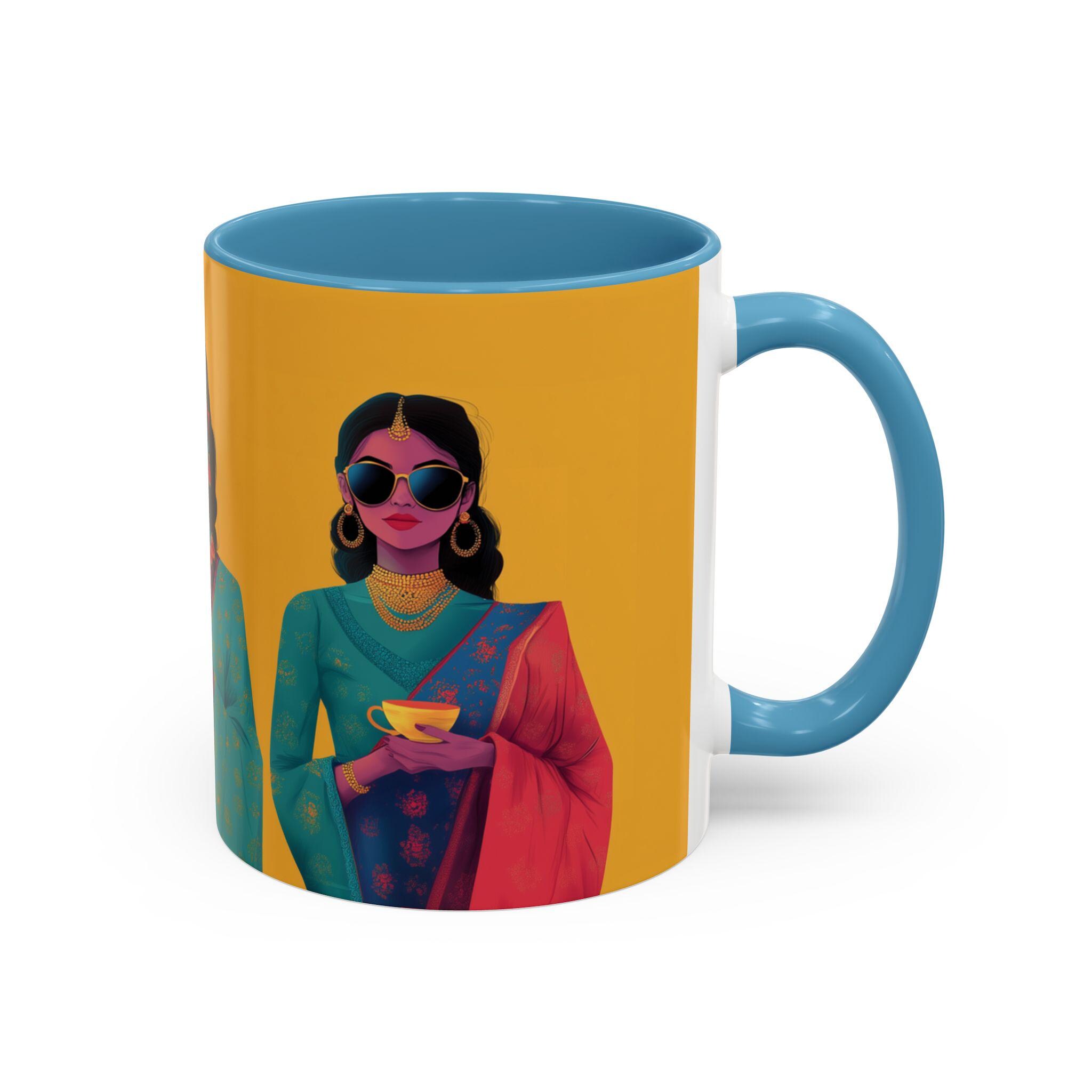 Desi Indian Bollywood Mug, Accent Coffee Mug (11, 15oz) Pakistani ...