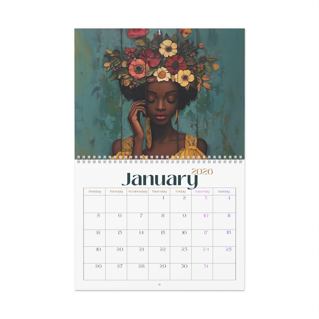 2026 African Culture Wall Calendar Ethnic Art Style Tribal Afrocentric ...