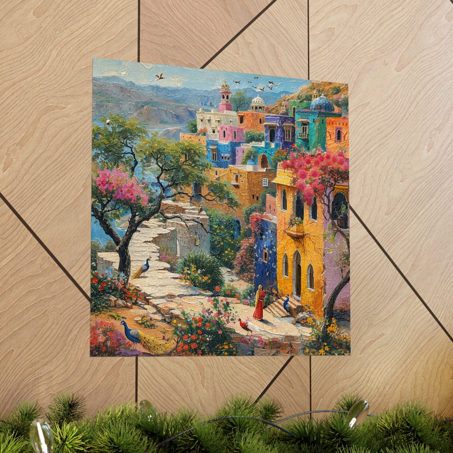 Sindhi Village Art Matte Vertical Posters, Mughal Palace Afghan ...