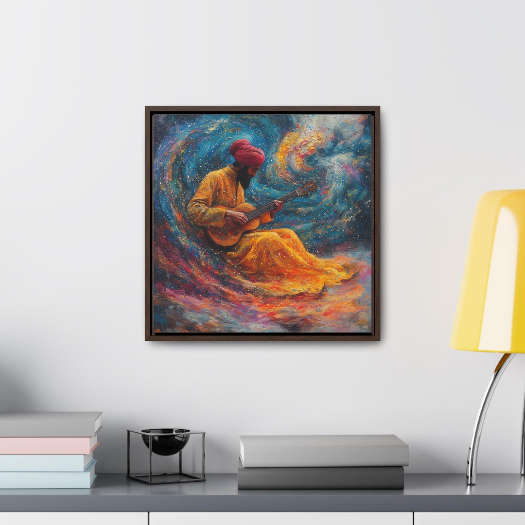 Islamic Sufi Whirling Dervish Square Frame, Gallery Canvas Wrap Art for ...