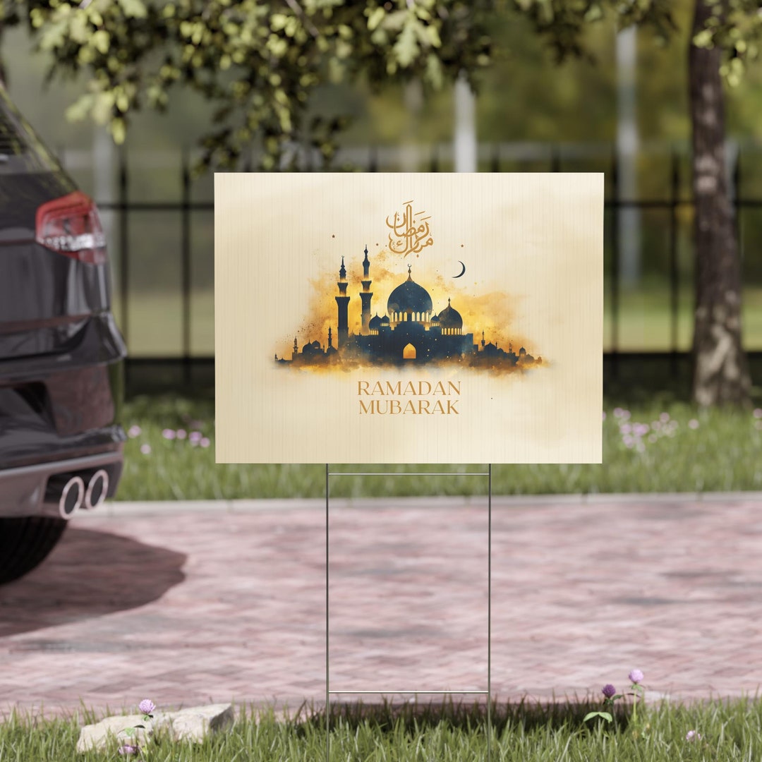 Ramadan Mubarak Sign Ramzan Ramadan Kareem Sign Banner Poster Islamic ...