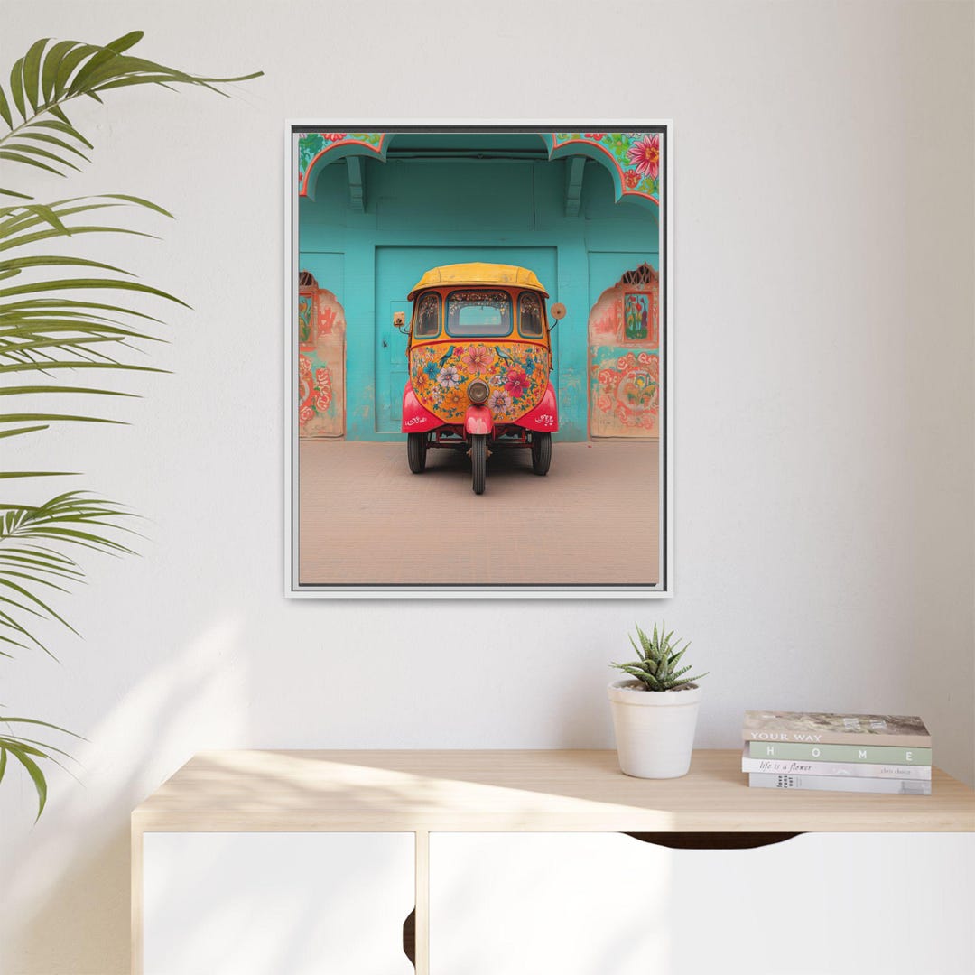 Pakistani Rickshaw Truck Art Framed Wall Art Indian Tuk Tuk Desi ...