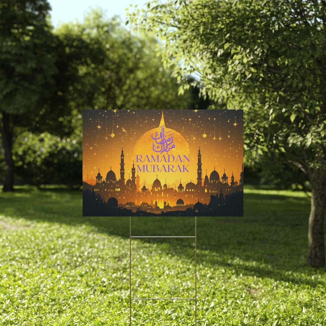 Ramadan Mubarak Sign Ramzan Ramadan Kareem Sign Banner Poster Islamic ...
