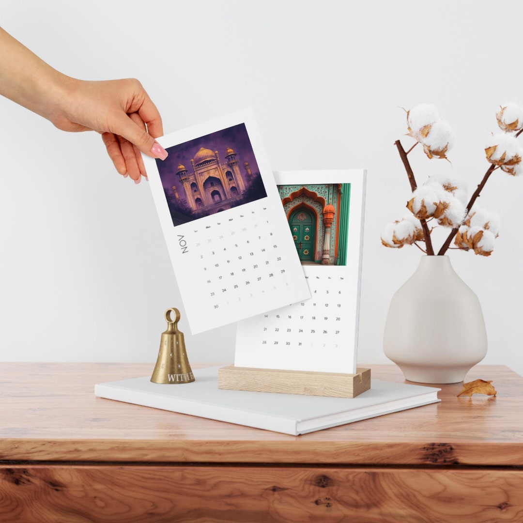 2025 Art Desk Calendar Southasian Ethnic Style Pakistani Indian Persian ...