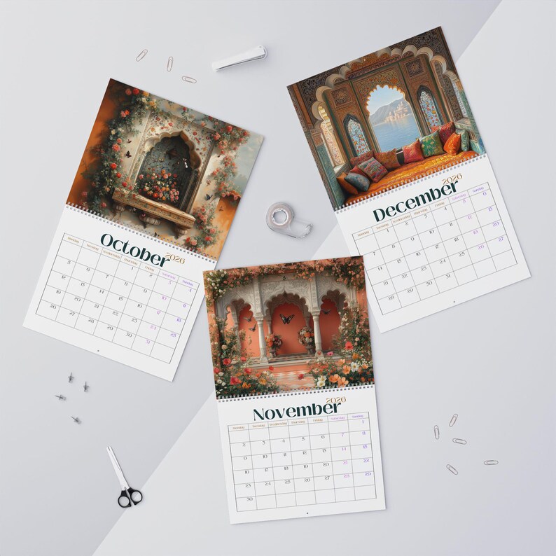 2026 Desi Wall Calendar, Sizes 11x8.5 & 14x11.5, Southasian Ethnic ...