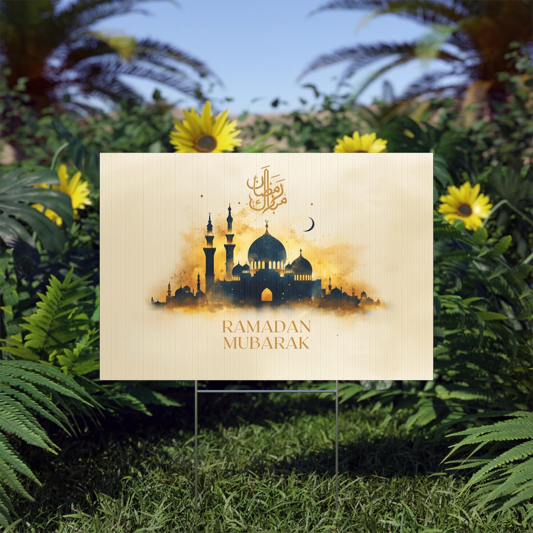Ramadan Mubarak Sign Ramzan Ramadan Kareem Sign Banner Poster Islamic ...