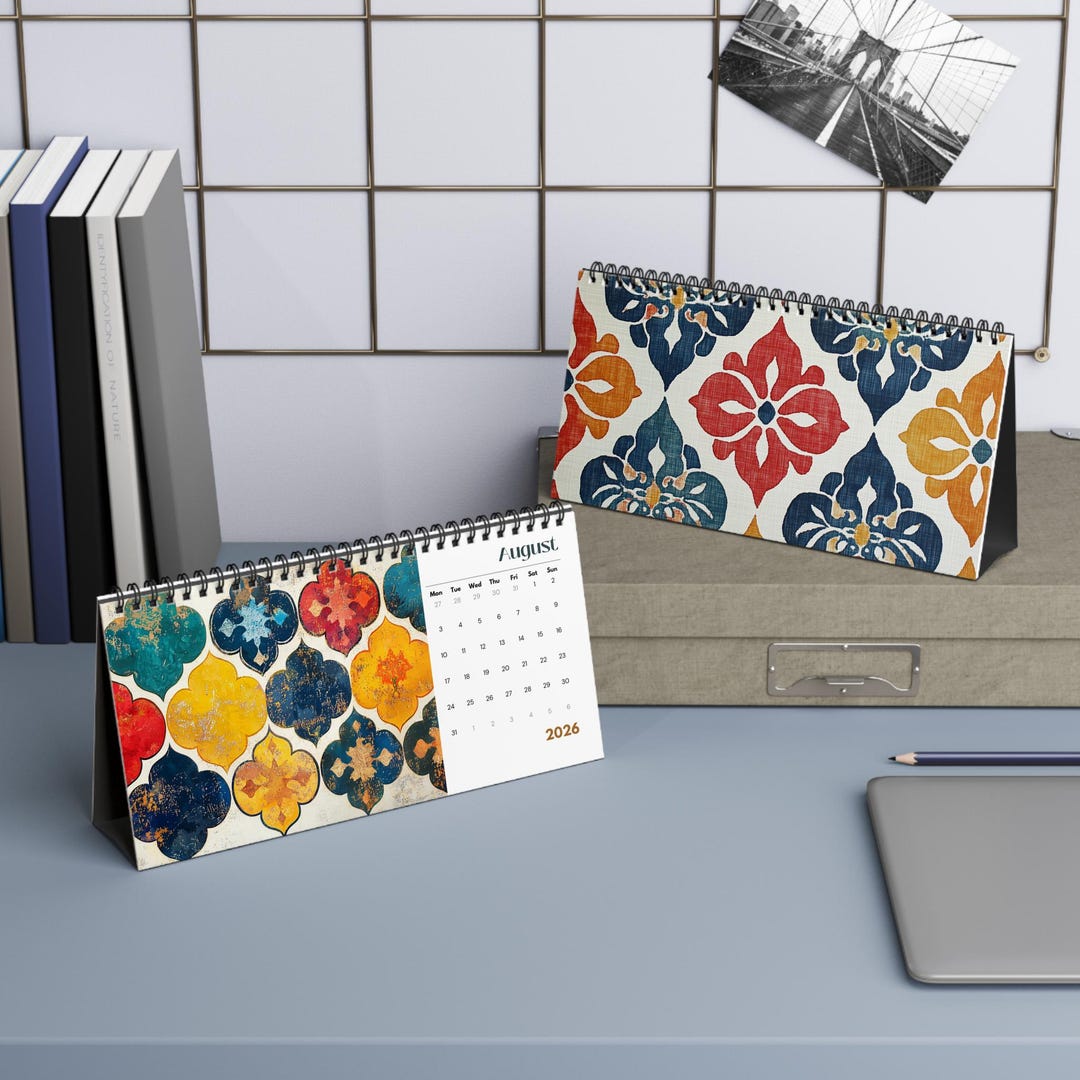 2026 Islamic Art Desk Calendar Pakistani Indian Ethnic Traditional Art ...