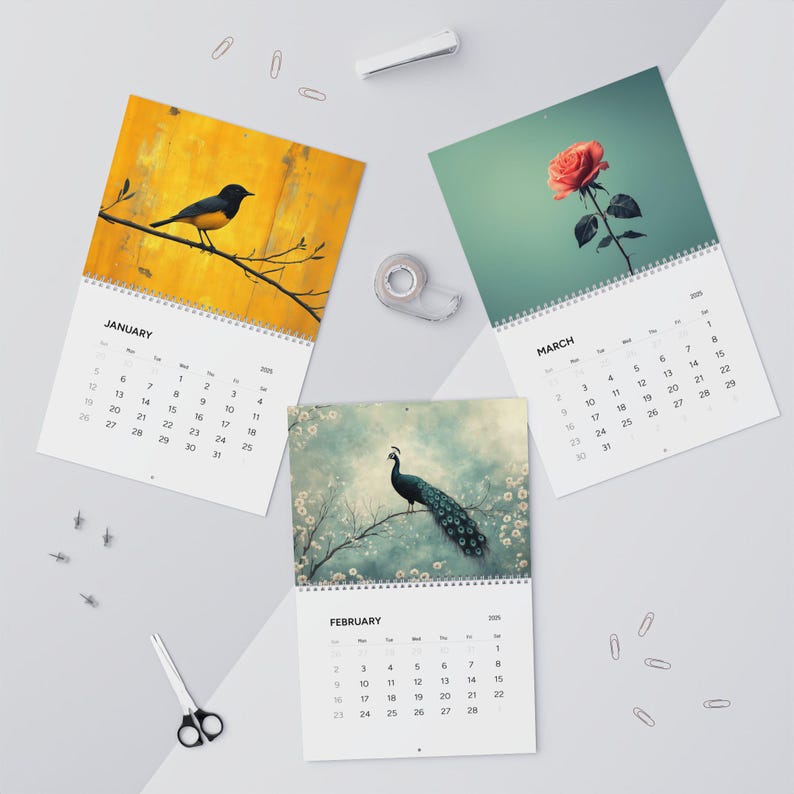 Wall Calendar 2025 Pakistani Indian Ethnic Traditional Art Vertical ...