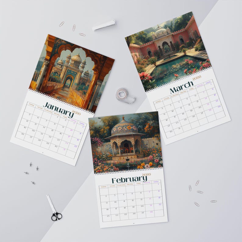 2026 Desi Wall Calendar, Sizes 11x8.5 & 14x11.5, Southasian Ethnic ...