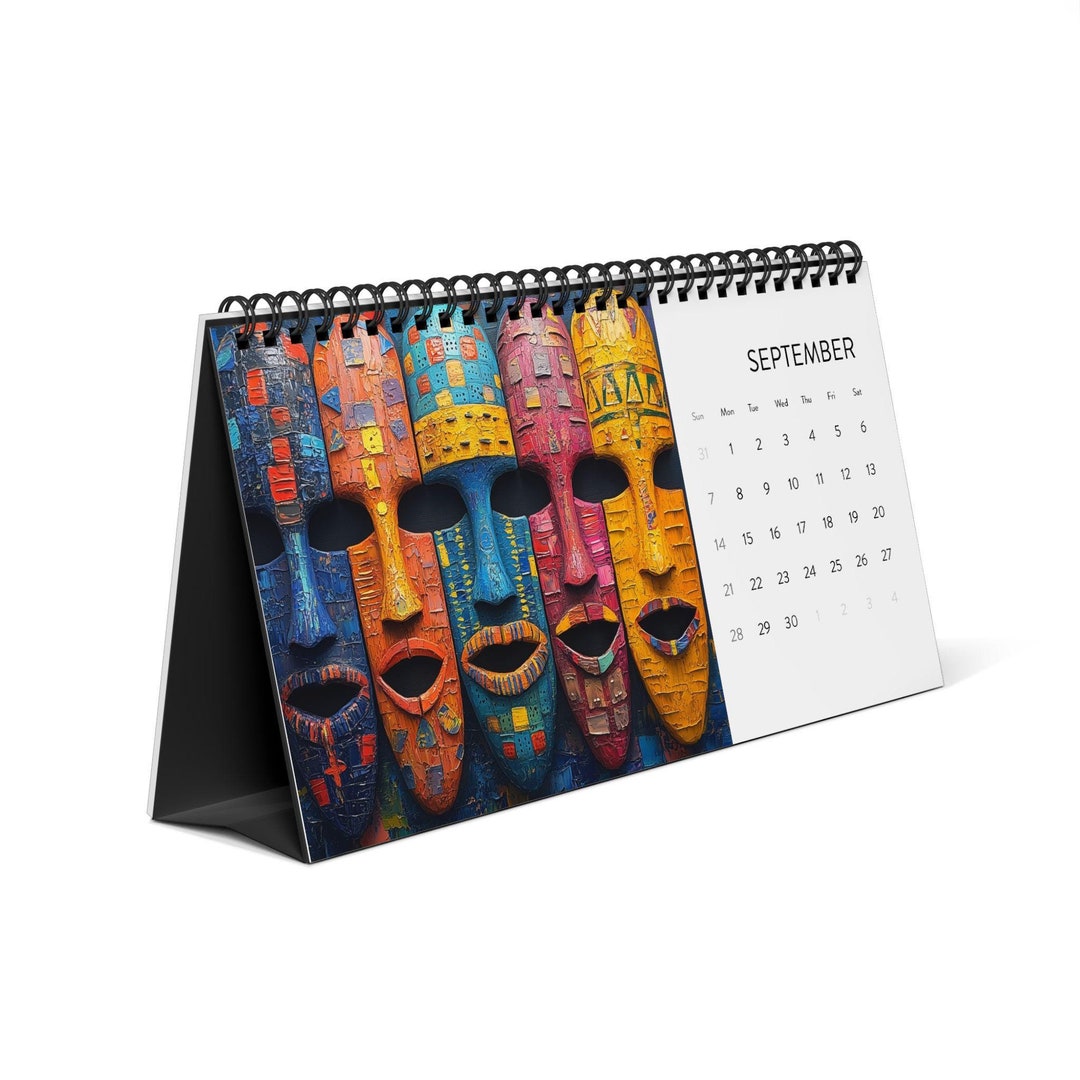African Culture Calendar 2025 Ethnic Art Style Calendar, Tribal Design ...