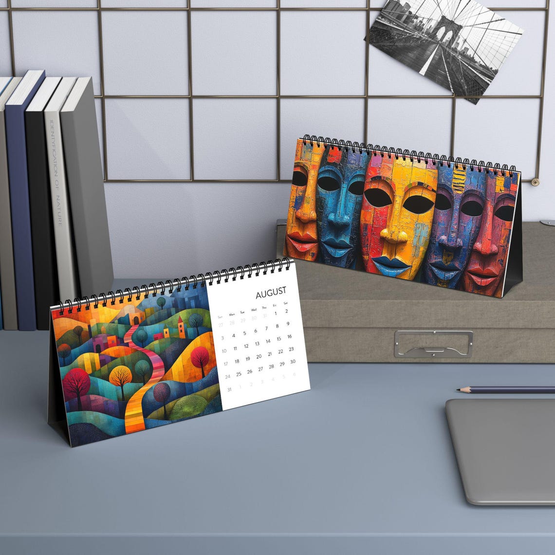 African Culture Calendar 2025 Ethnic Art Style Calendar, Tribal Design ...