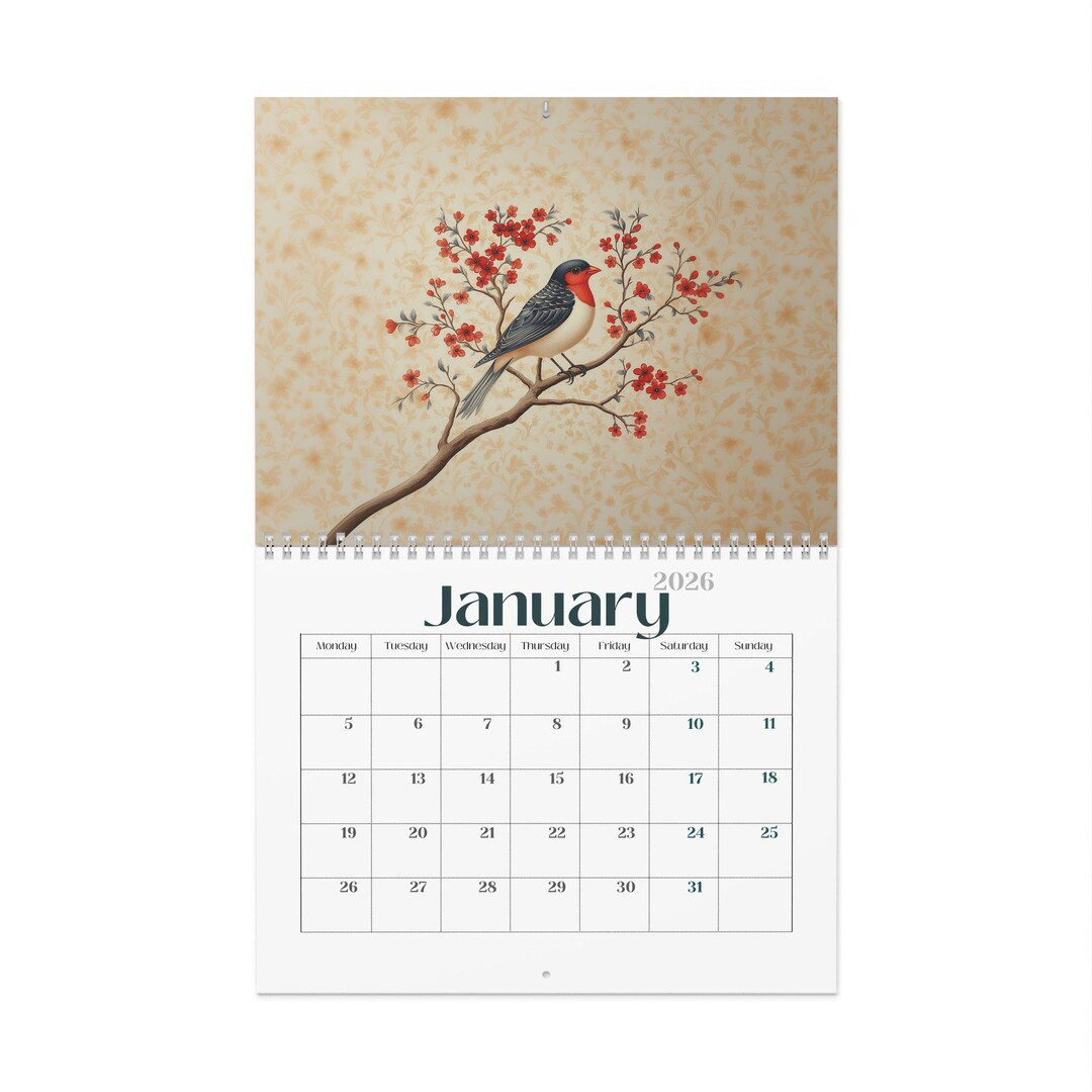 2026 Art Wall Calendar Size 11x8.5 & 14x11.5 Southasian Ethnic ...