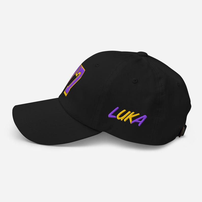Luka 77 Lakers Hat, Luka Doncic Lakers Number Hat - Etsy