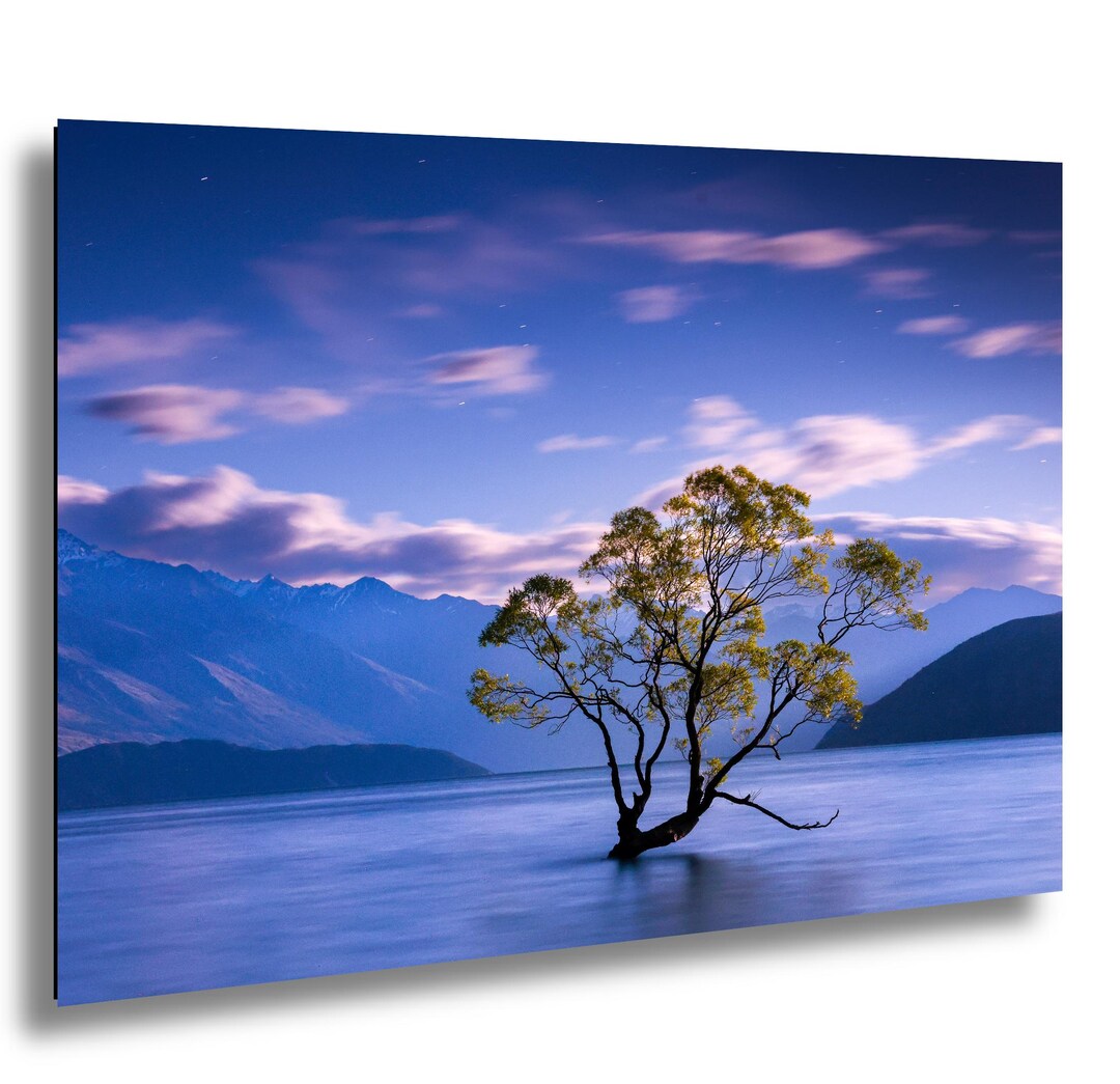 Wanaka Tree Night Print – New Zealand South Island Landscape - Etsy