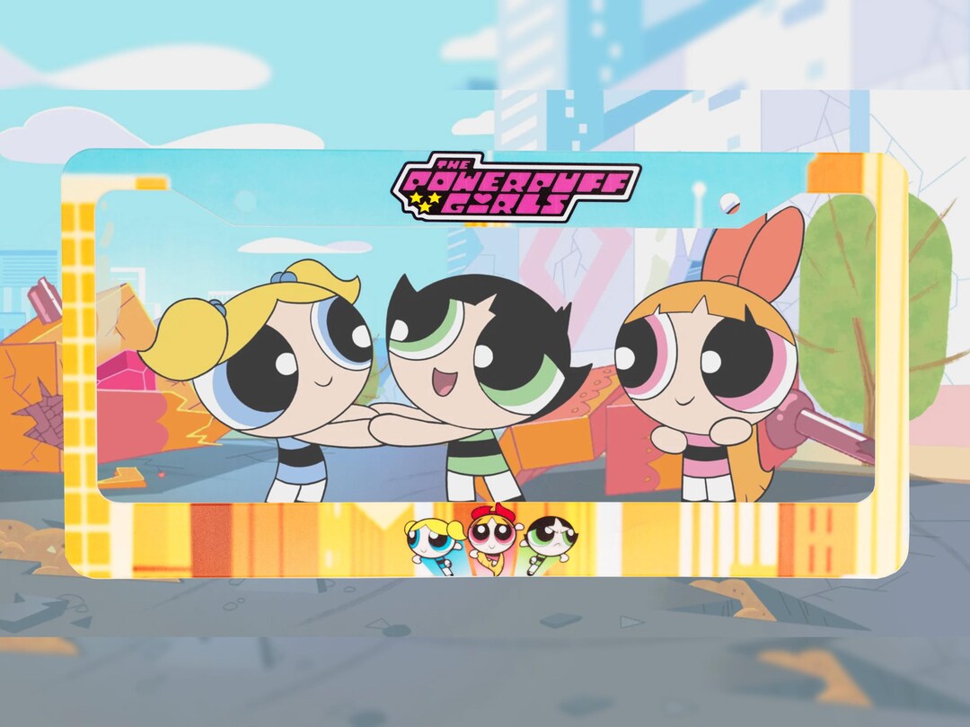 Powerpuff Girls License Plate Frame - Etsy UK
