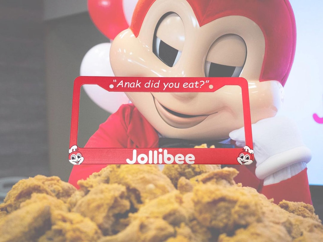 Jollibee License Plate Frame - Etsy