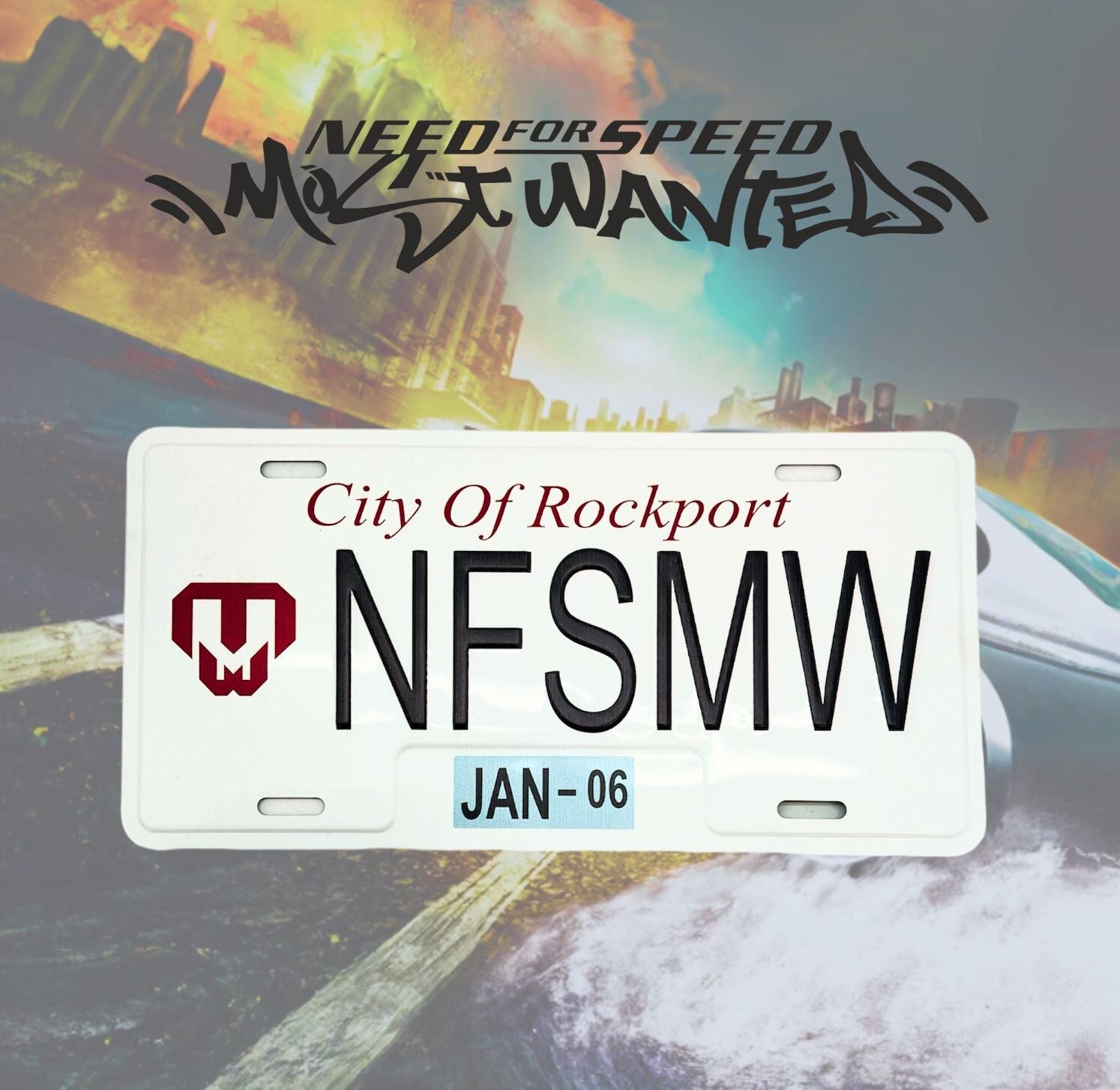 Need for Speed License Plate - Car - Car Video Game - Nfs - Nfsmw - Etsy