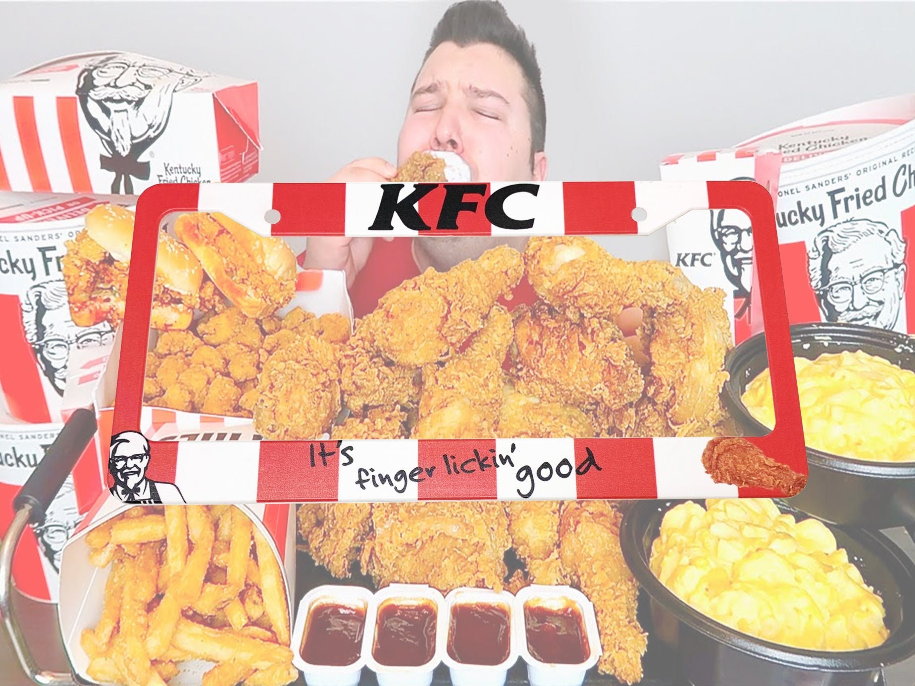 Kfc License Plate Frame - Etsy