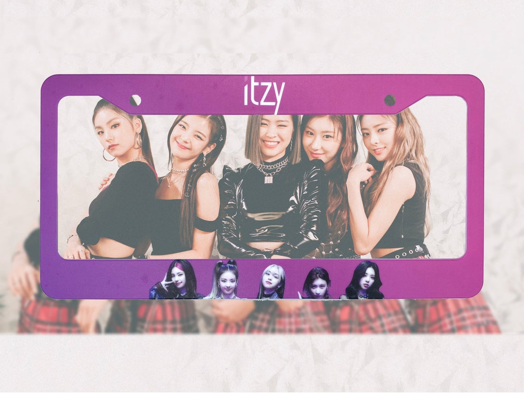 Itzy Pink Kpop License Plate Frame - Etsy