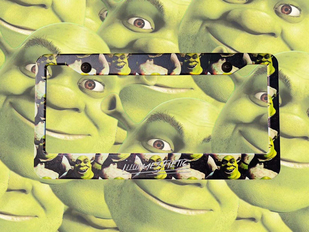 Shrek License Plate Frame - Etsy