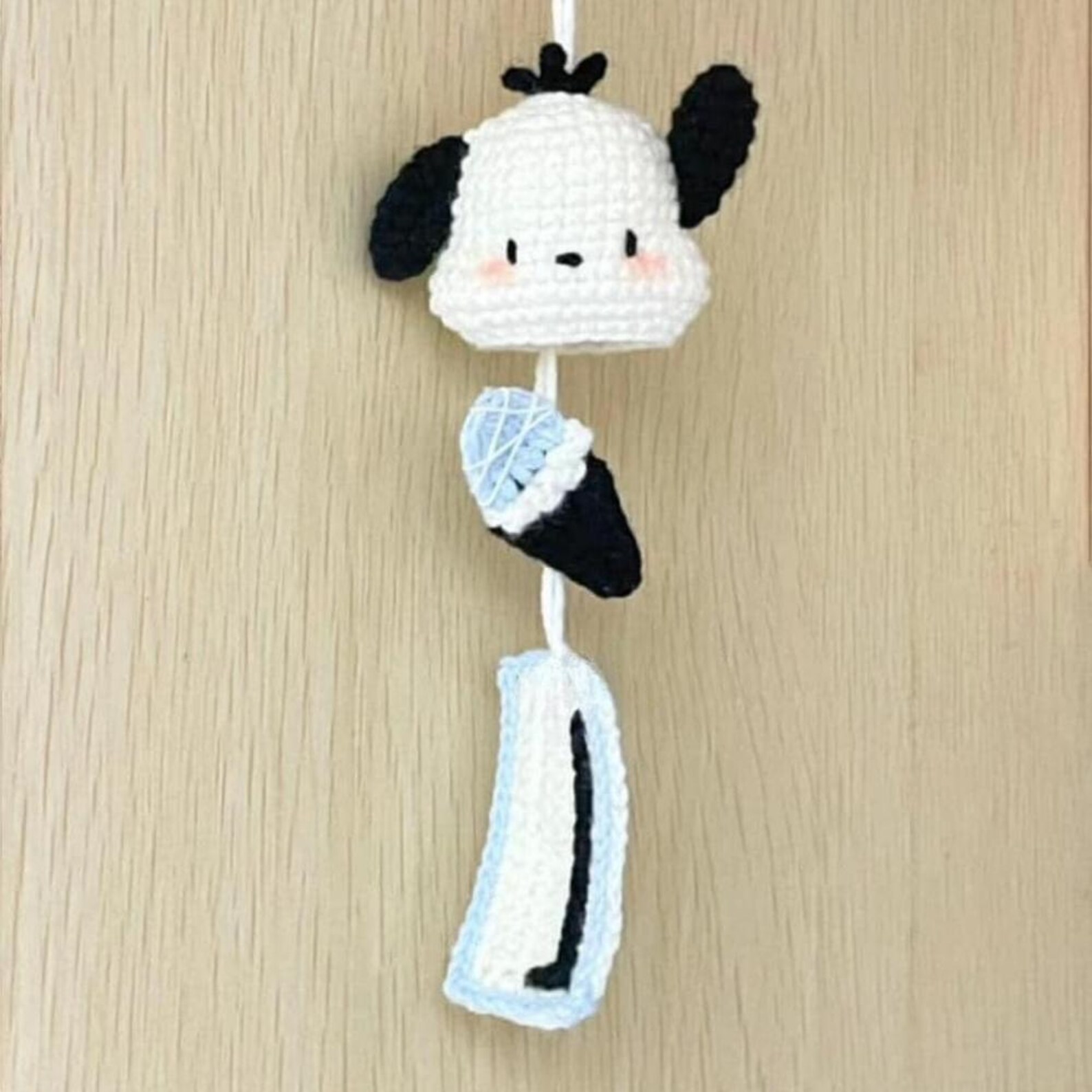 Wind Chimes Kitty, Crochet Wind Chimes Keychain, Wind Chimes Mini ...