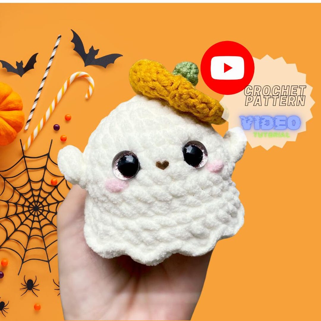 Ghost Crochet Pattern, Halloween Crochet Patterns,mini Ghost Crochet ...