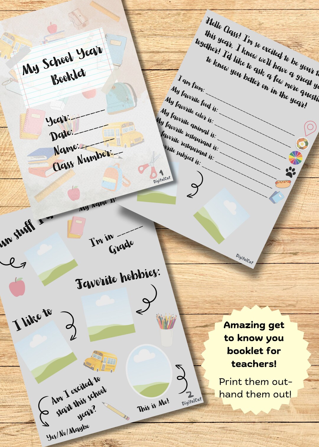 Teachers Back to School / Get to Know Your Sheets/ Teacher ...