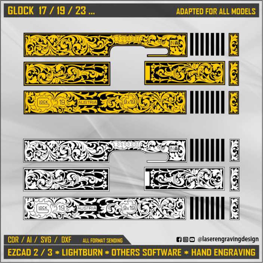 Glock Laser Engraving Design / Adapted for All Models - Etsy