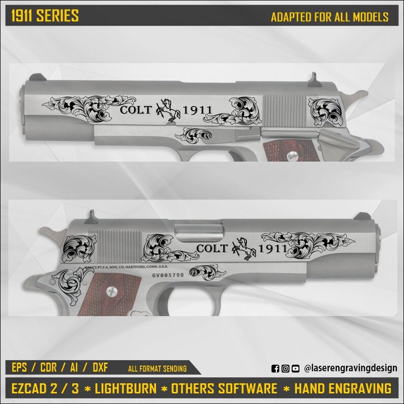 1911 Series Drawing,model 2 - Etsy