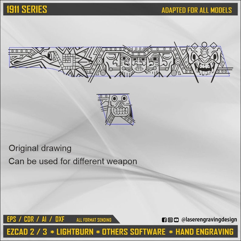 1911 Series_aztec Engraving - Etsy