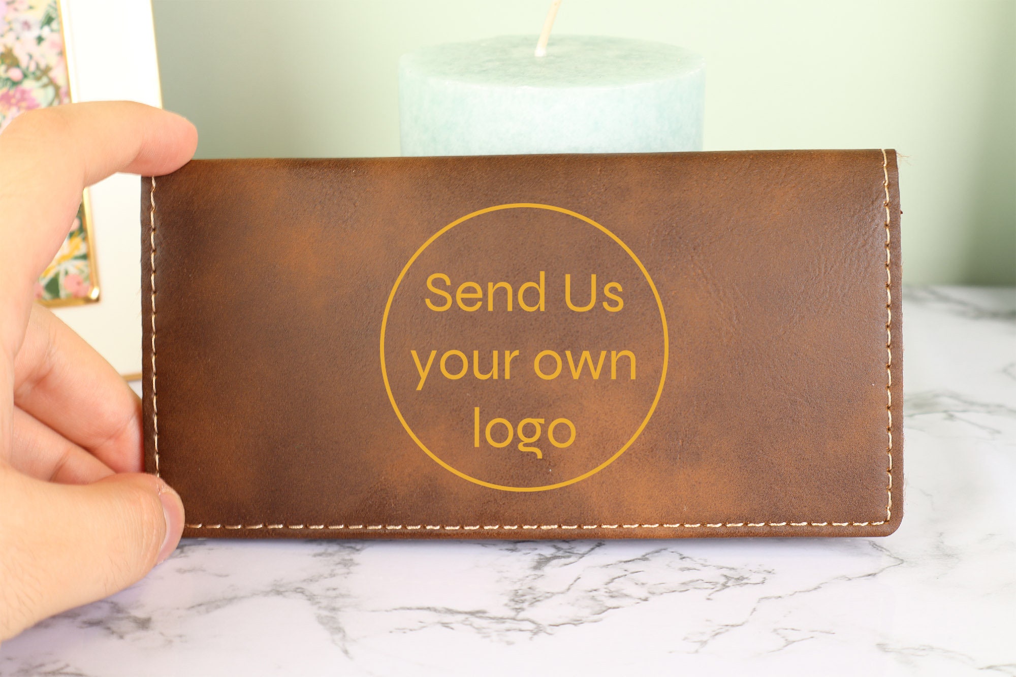Personalized Checkbook Cover, Custom Checkbook Holder, Business ...