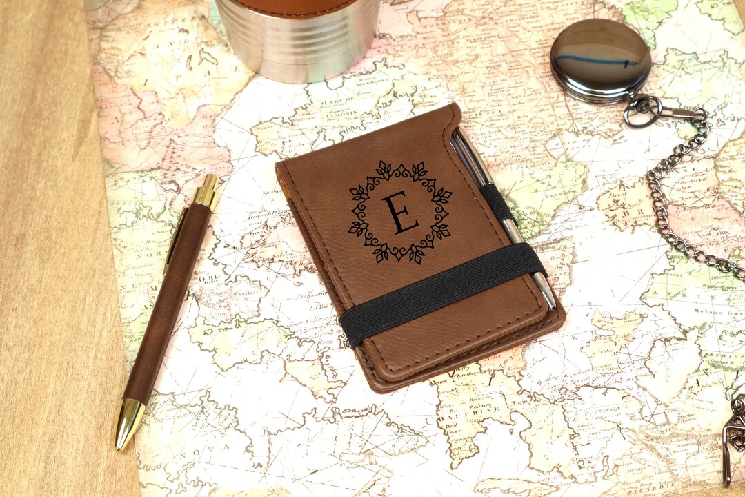 Custom Leather Pocket Notepad, Personalized Mini Leather Journal Pocket ...
