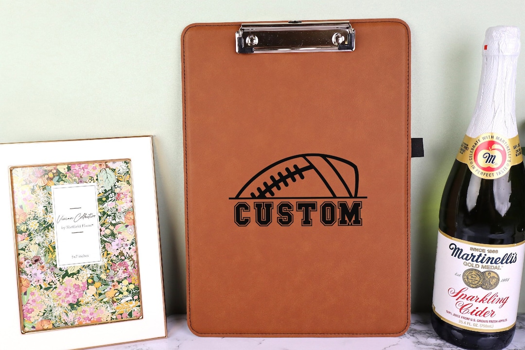 Personalized Leather Clipboard, Football Coach Gifts, Gifts for Coach ...