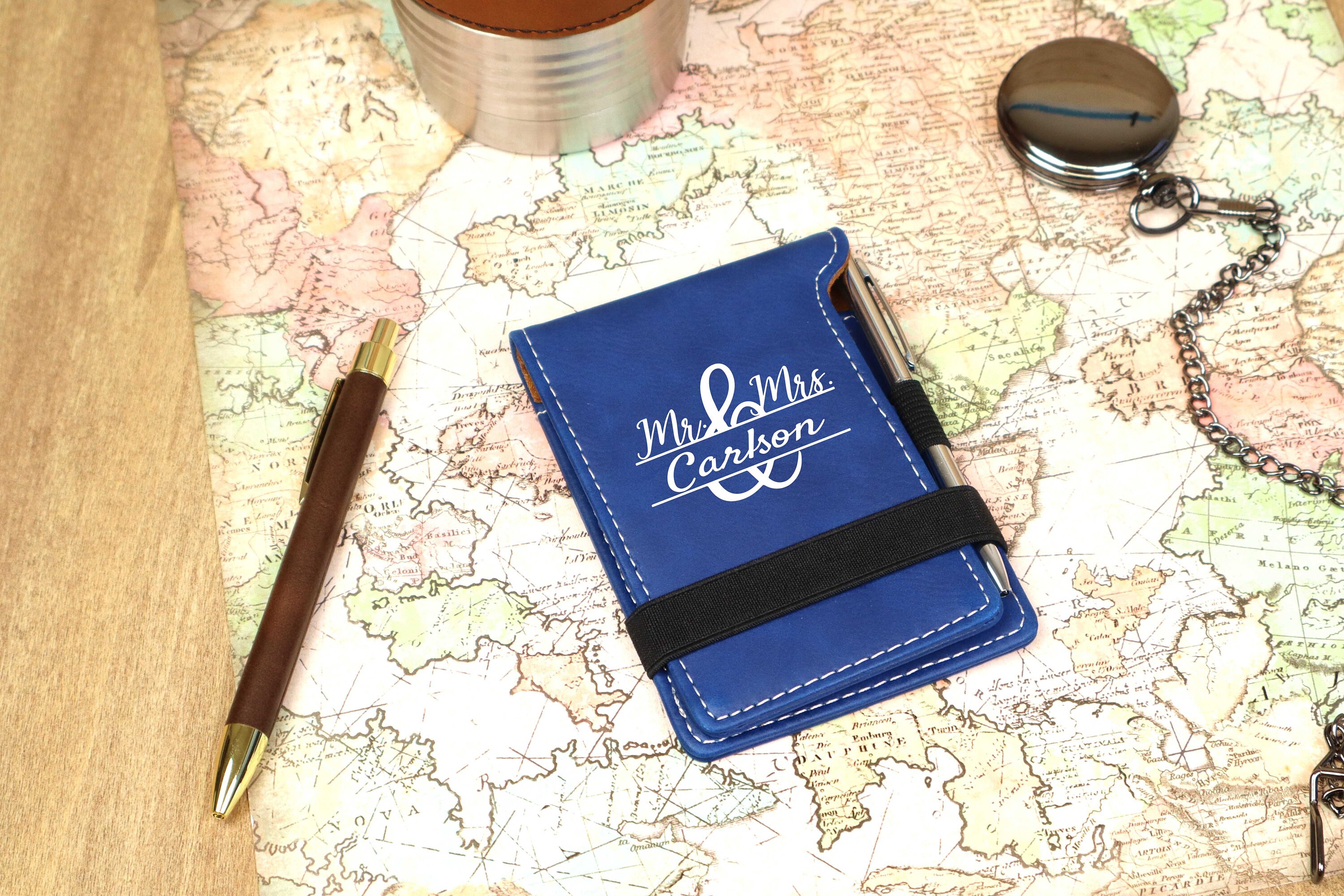 Custom Logo Leather Pocket Notepad, Pocket Notepad With Logo ...