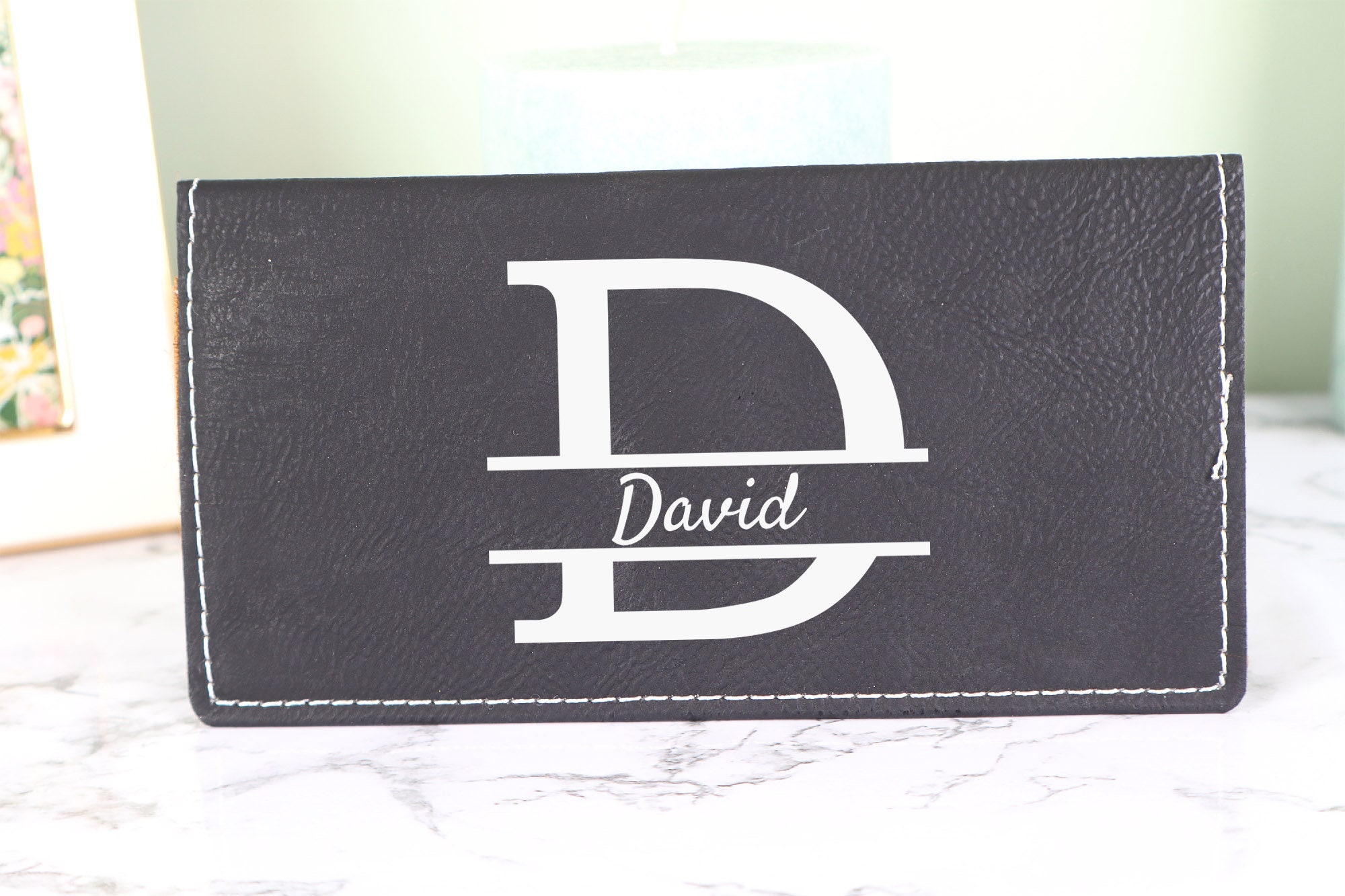 Personalized Checkbook Cover, Custom Checkbook Holder, Business ...