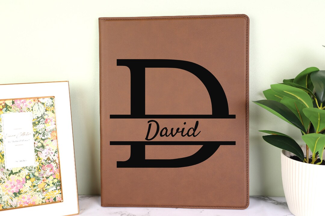 Personalized Leather Portfolio, Custom Leather Padfolio, Father's Day ...