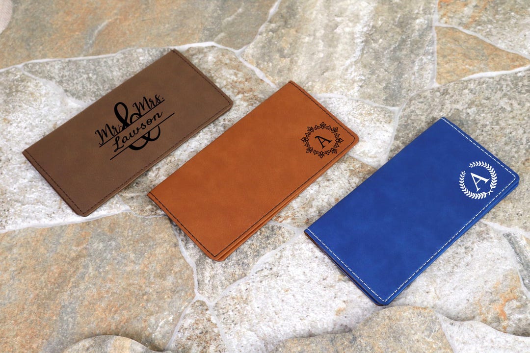 Personalized Checkbook Cover, Custom Company Logo Checkbook Cover ...