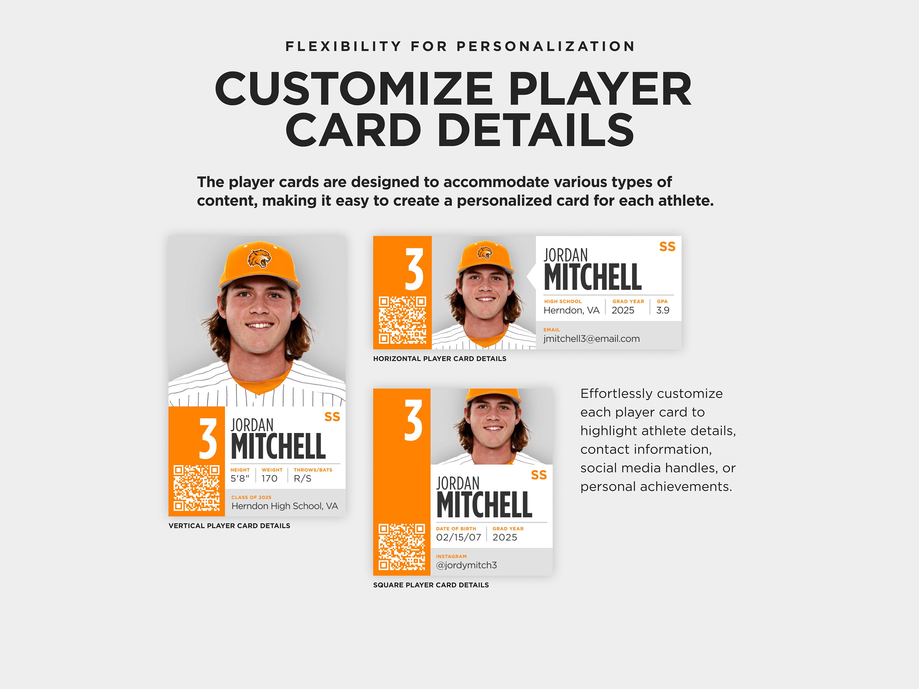 Customizable Team Roster Canva Template - Editable Player Profiles ...