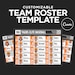 Customizable Team Roster Canva Template - Editable Player Profiles ...