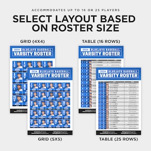 Customizable Team Lanyard Template - Editable Team Roster Card, Team ...