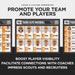 Customizable Team Roster Canva Template - Editable Player Profiles ...