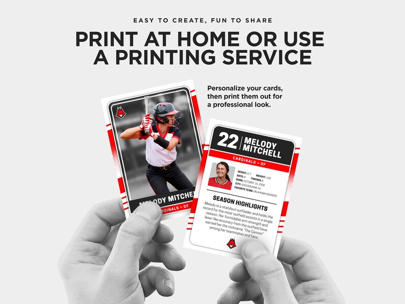 Editable Sports Card Template - Custom Trading Card, Editable in Canva ...