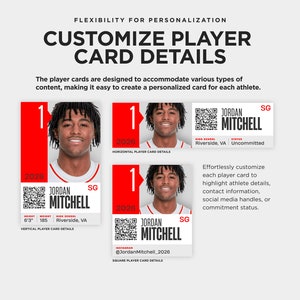 Customizable Team Roster Canva Template - Editable Player Profiles ...