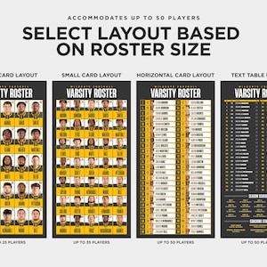 Customizable Team Lanyard Template - Editable Team Roster Card, Team ...