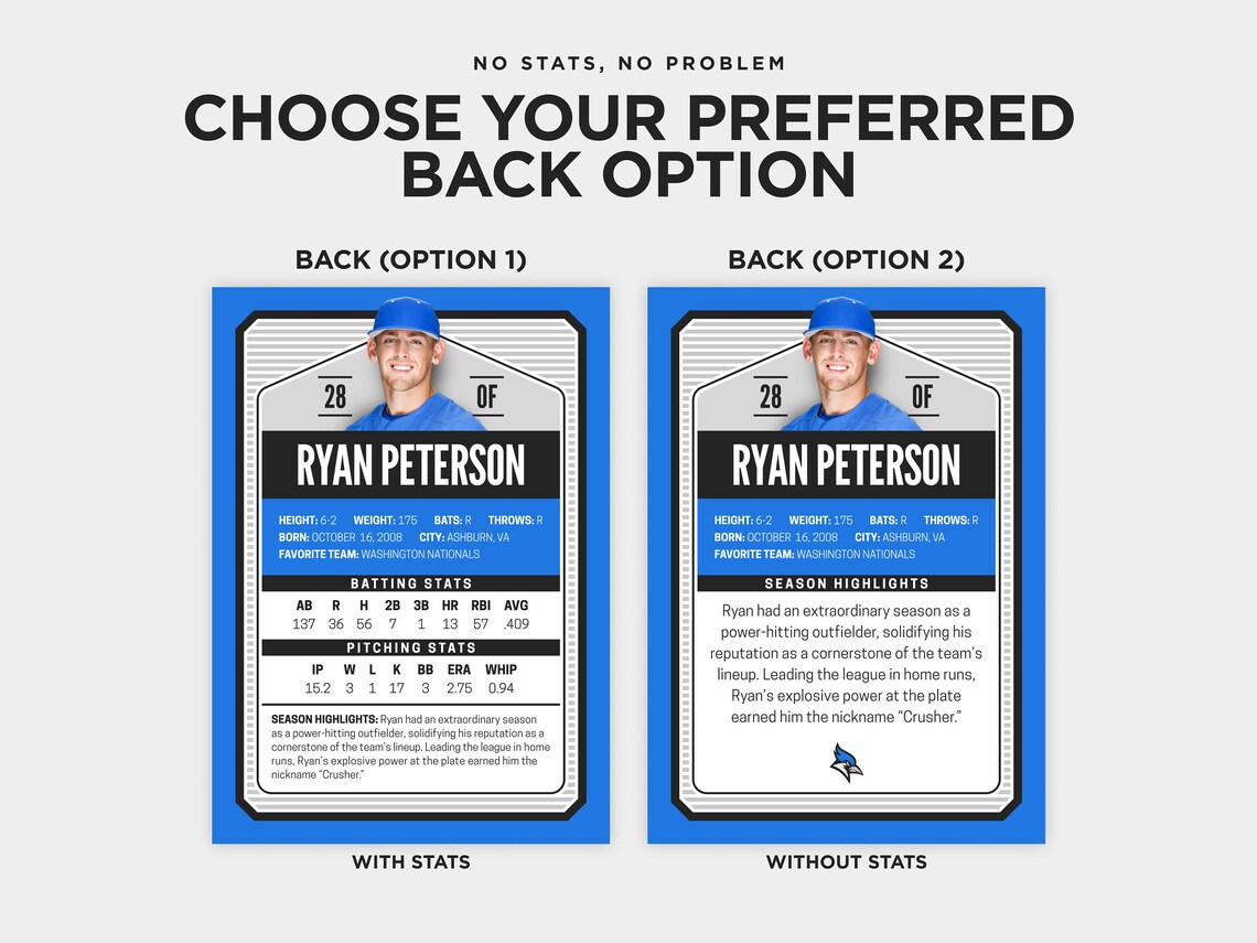 Editable Sports Card Template - Custom Trading Card, Editable in Canva ...