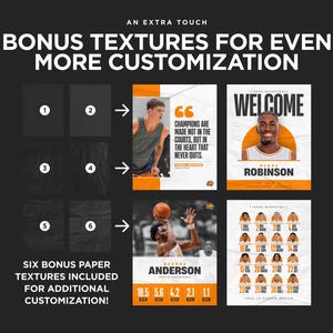 Sports Team Canva Templates - 20 Social Media Graphics for Basketball ...