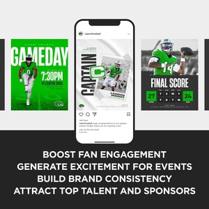 Sports Team Canva Templates - 20 Social Media Graphics for Football ...
