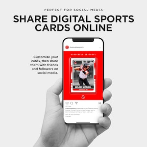 Editable Sports Card Template - Custom Trading Card, Editable in Canva ...