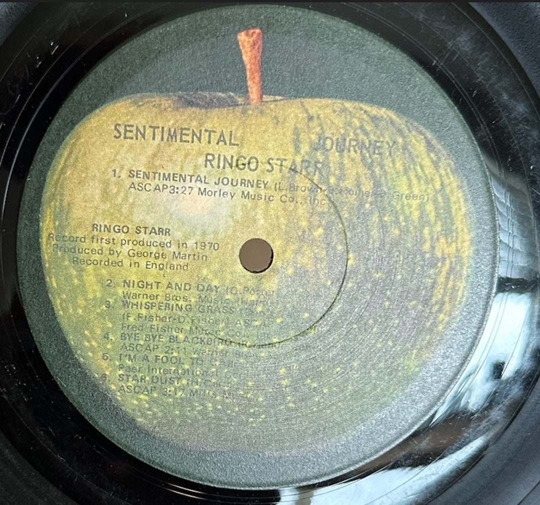 Ringo Starr "sentimental Journey" Vinyl Record Album Wall Hanging ...